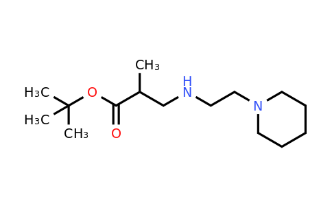 1221342-79-5 | tert-Butyl 2-methyl-3-{[2-(piperidin-1-yl)ethyl]amino}propanoate - Moldb