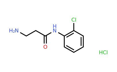 1224170-58-4 | 3-Amino-N-(2-chlorophenyl)propanamide hydrochloride - Moldb