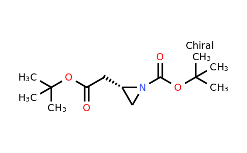 1246961-44-3 | tert-Butyl (S)-2-(2-(tert-butoxy)-2-oxoethyl)aziridine-1-carboxylate - Moldb