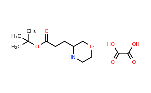 1260639-31-3 | Tert-butyl 3-(morpholin-3-yl)propanoate oxalate - Moldb