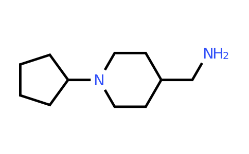 132864-60-9 | (1-Cyclopentylpiperidin-4-yl)methanamine - Moldb