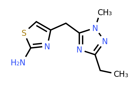 1481266-52-7 | 4-((3-Ethyl-1-methyl-1h-1,2,4-triazol-5-yl)methyl)thiazol-2-amine - Moldb