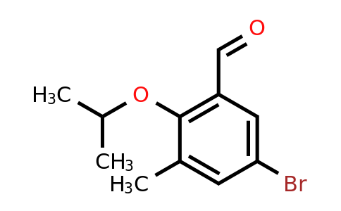 1564722-77-5 | 5-Bromo-3-methyl-2-(propan-2-yloxy)benzaldehyde - Moldb