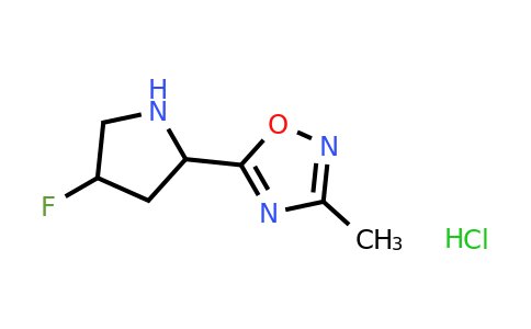 2034573-81-2 | 5-(4-Fluoropyrrolidin-2-yl)-3-methyl-1,2,4-oxadiazole hydrochloride - Moldb
