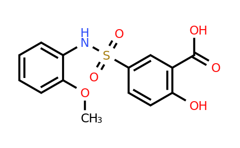 262282-50-8 | 2-Hydroxy-5-[(2-methoxyphenyl)sulfamoyl]benzoic acid - Moldb