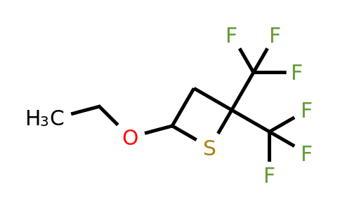 3777-93-3 | 4-Ethoxy-2,2-bis(trifluoromethyl)thietane - Moldb