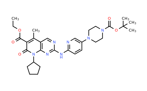 571189-03-2 | Ethyl 2-((5-(4-(tert-butoxycarbonyl)piperazin-1-yl)pyridin-2-yl)amino)-8 ...