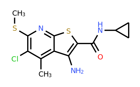 886047-54-7 | 3-Amino-5-chloro-4-methyl-6-methylsulfanyl-thieno[2,3-b ...